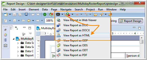 Create a Custom BIRT Report